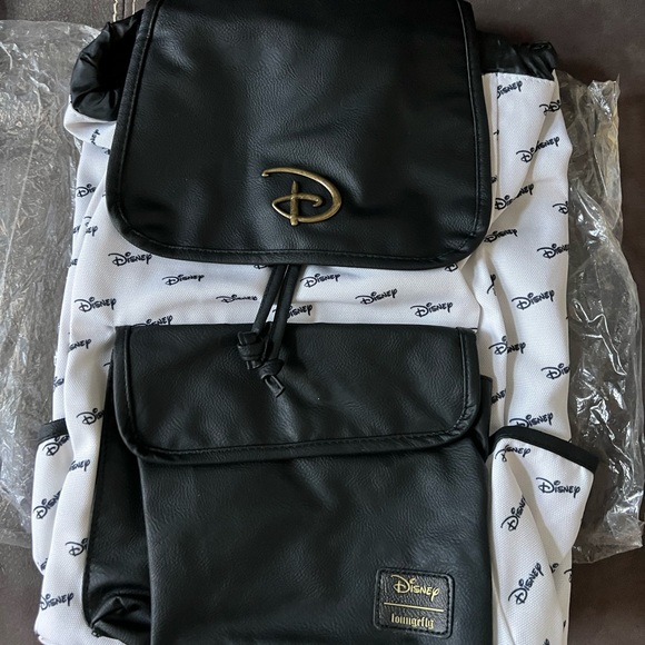 Loungefly | Bags | Loungefly Disney Logo Slouch Backpack | Poshmark